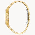 Bulova Gold plated Swarovski Crystal watch 98b174 – Monica Jewelers