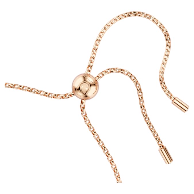 Constella bracelet Crystal pearl, Round cut, White, Rose gold-tone pla ...