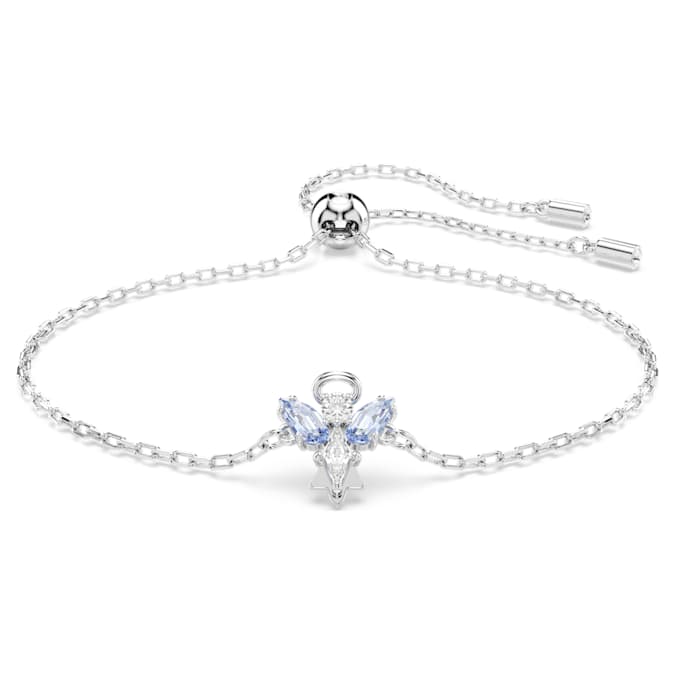 Magic bracelet Angel, Blue, Rhodium plated – Monica Jewelers