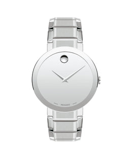 Movado Stainless Steel Sapphire Mirror 0607178 – Monica Jewelers
