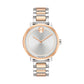 Movado Bold Women's 34mm Rose Gold and Stainless Steel Ion Plated Case ...