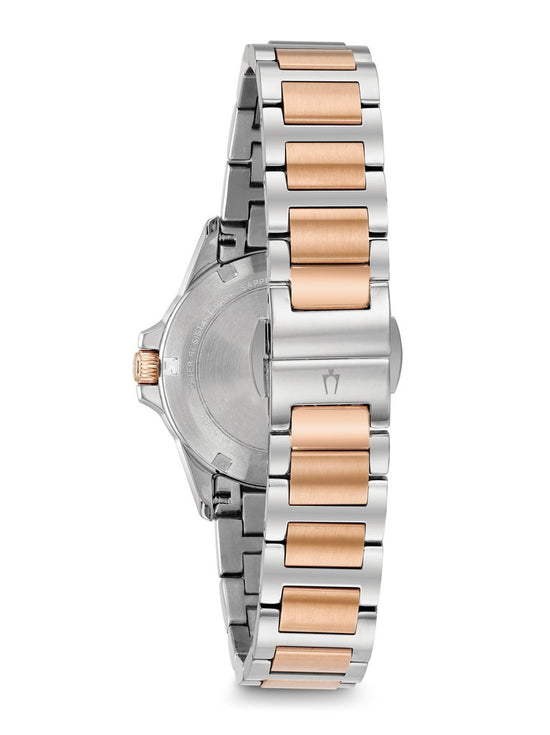Bulova Ladies Marine Star Rose tone with Diamond dial 98R234 – Monica ...