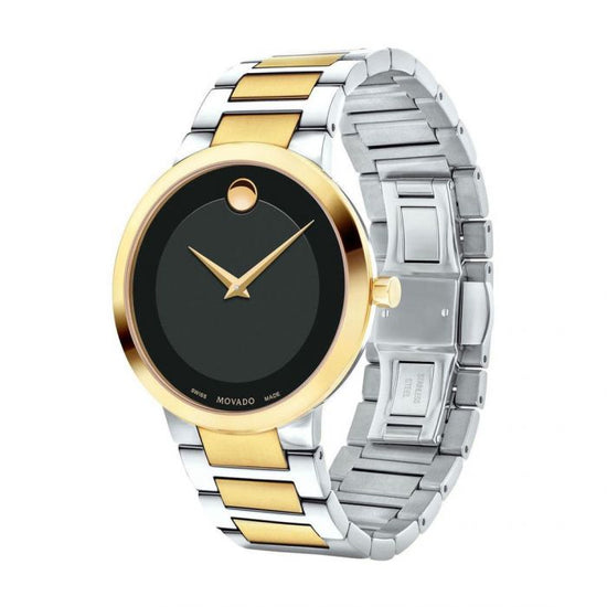 Movado Modern Classic Men's Two-Tone 39.2mm Gold Pvd Finish 0607120 ...